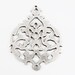 Silver Fretwork Pendant, Baroque Pendant, Silver Pendant, Baroque Style ...
