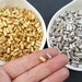15 Gold Tube Beads Diagonal Line Detail Metal Spacers Jewelry Making ...
