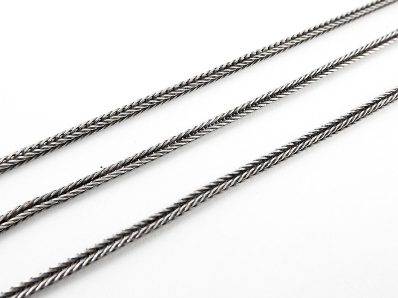 Silver Foxtail Chain Bali Woven Rope Chain Braided Chain - Etsy