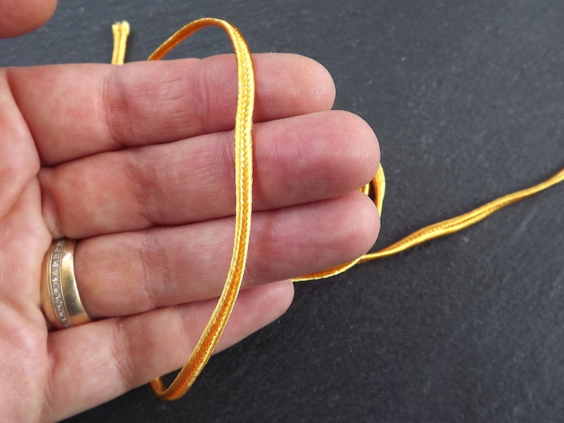 Egg Yellow Soutache Cord Twisted Trim Rayon Braid Gimp Jewelry | Etsy