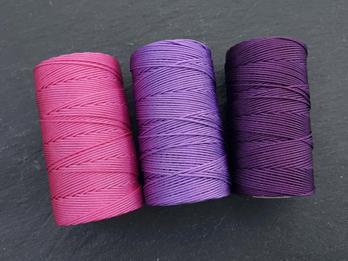 100m Purple Knotting Cord, Macrame Parachute Cord, Nylon Beading Knot ...