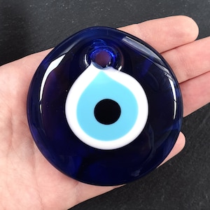 Blue Evil Eye, Glass Evil Eye Bead, Evil Eye Wall Hanging, Evil Eye ...