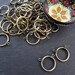 Bronze Loop Pendant, Ring Pendant, Round Ring, Closed Loop Pendant ...