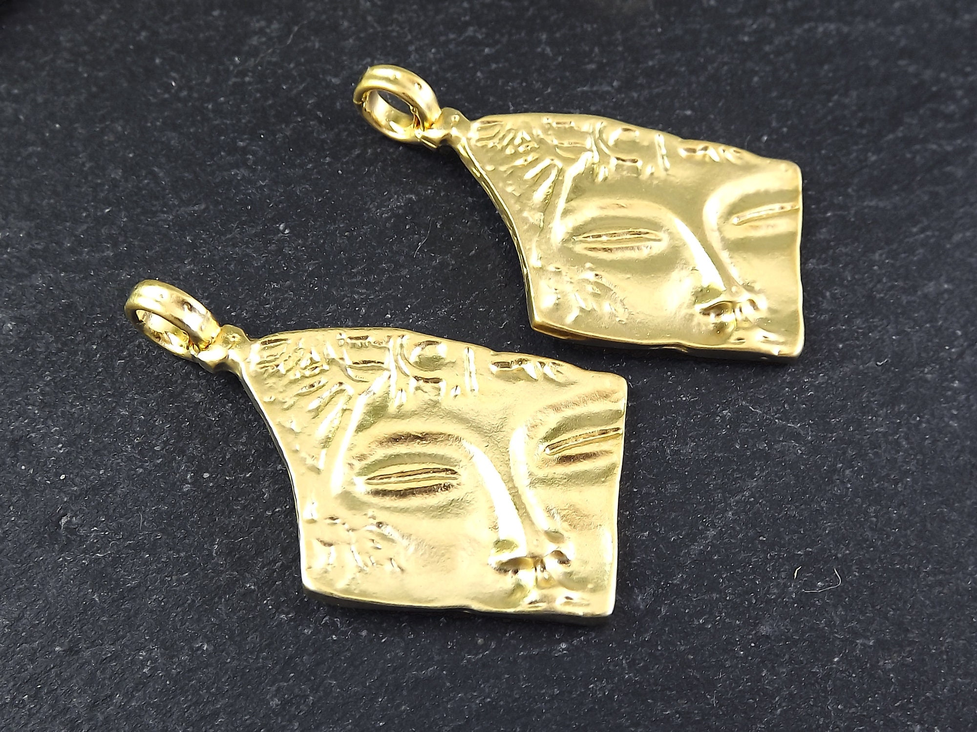 Female Face Pendant, Greek Goddess Pendant, Abstract Face Pendant, Face ...