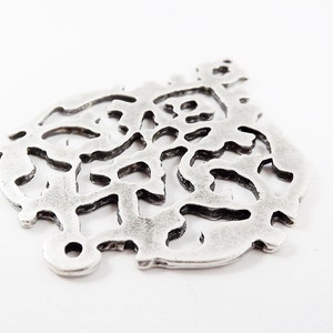 Silver Fretwork Pendant, Baroque Pendant, Silver Pendant, Baroque Style ...