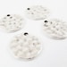 4 Hammered Organic Disc Round Pendant Charms Matte Antique - Etsy