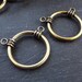 Bronze Loop Pendant, Ring Pendant, Round Ring, Closed Loop Pendant ...