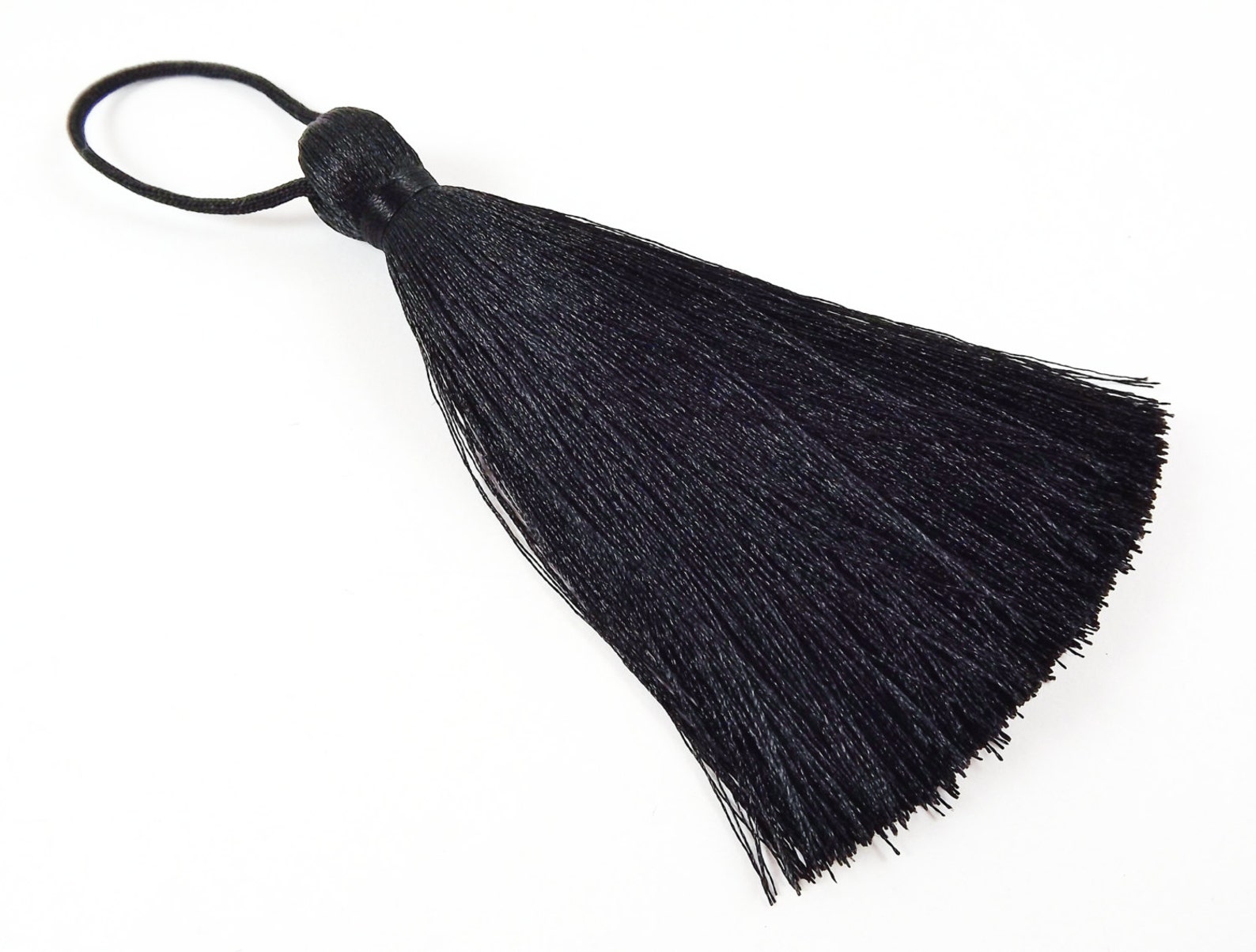 Extra Large Thick Black Thread Tassels Earring Bracelet Necklace Tassel ...