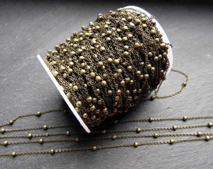 4 X 6mm Flat Link Cable Chain, Oval Bronze Chain, Bracelet Necklace ...