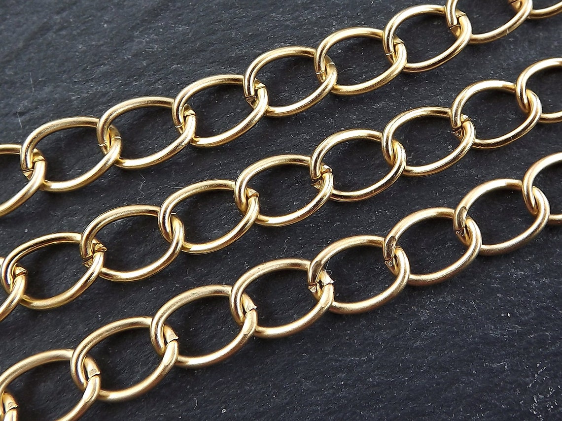 Gold Twisted Link Chain, Gold Twisted Chain, Gold Chain, Twisted Cable ...