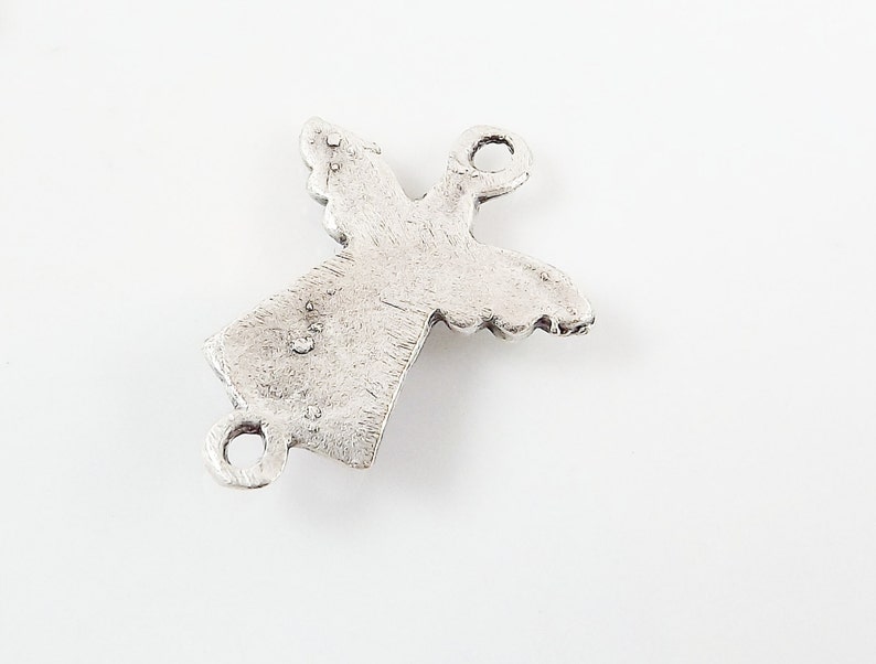 NEW 3 Mini Angel Charm Connectors With Royal Blue Bead - Etsy