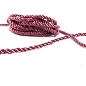 3.5mm Sunset Purple Twisted Rayon Satin Rope Silk Braid Cord - 3 Ply ...