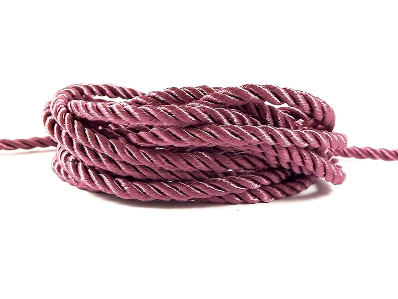 3.5mm Sunset Purple Twisted Rayon Satin Rope Silk Braid Cord | Etsy