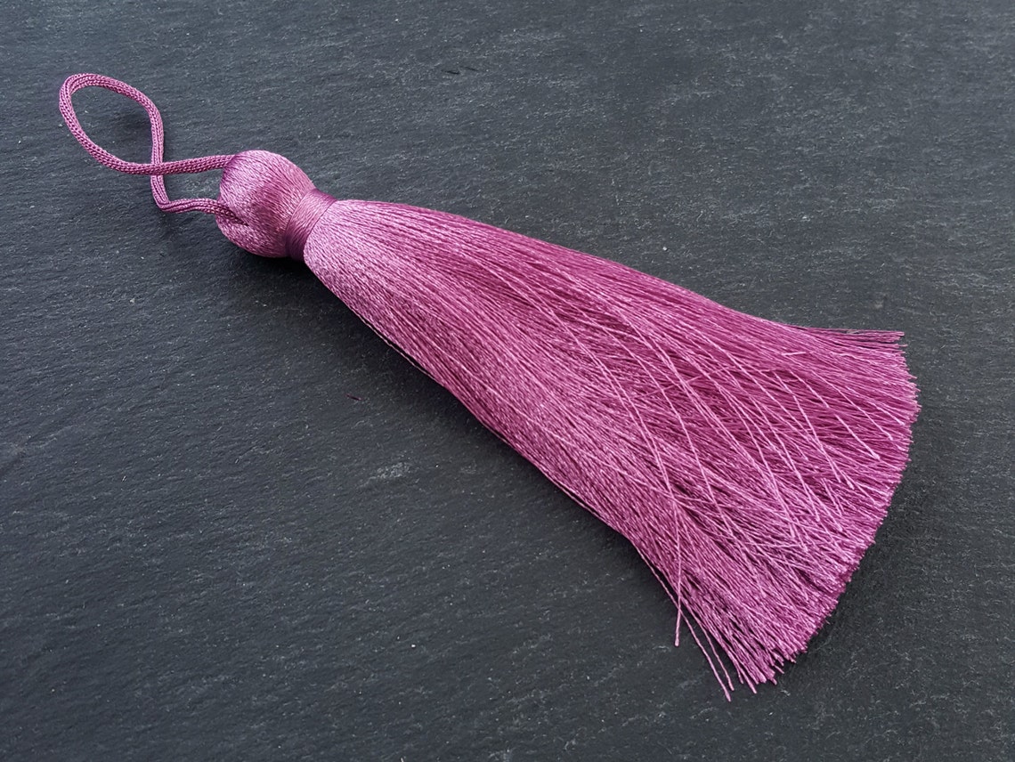 Extra Large Thick Luscious Lavender Thread Tassels - 4.4 Inches - 113mm ...