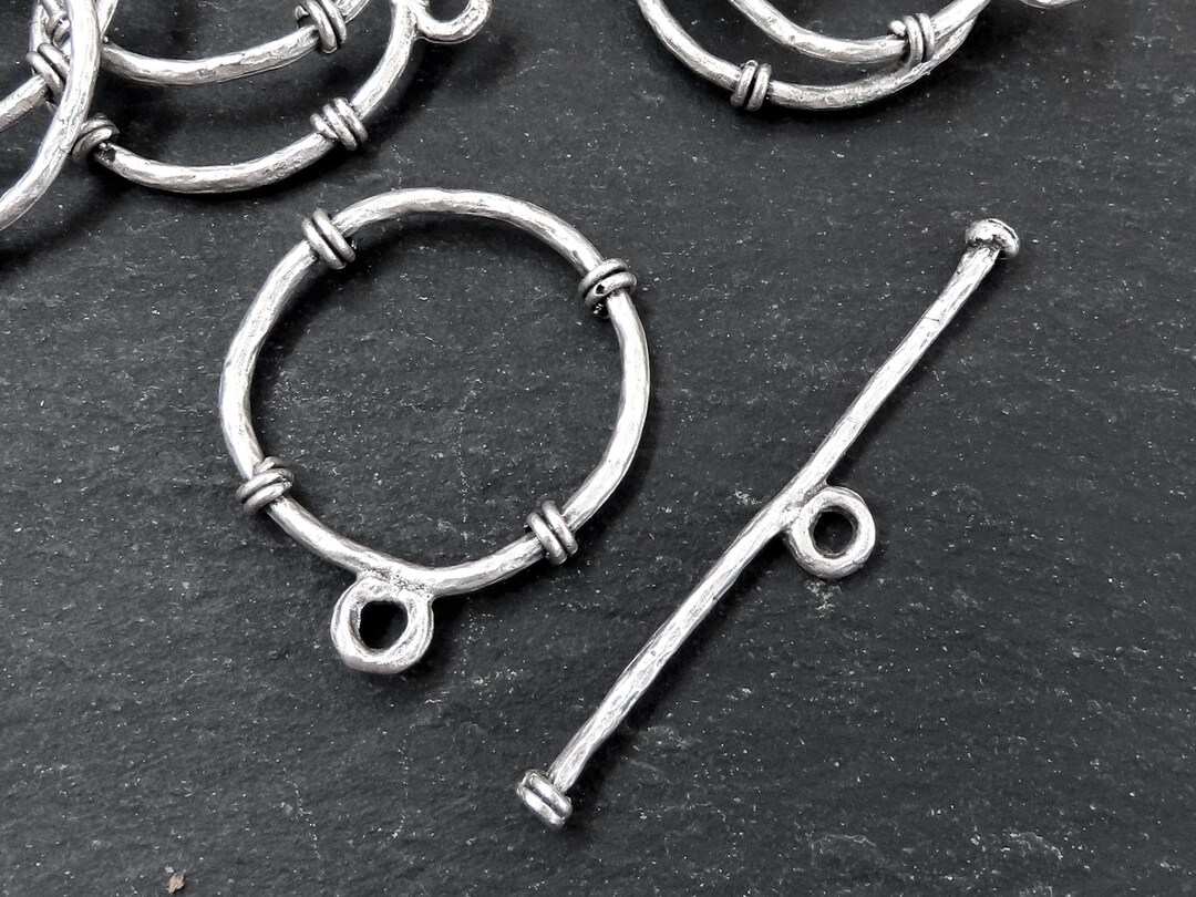 Extra Large Toggle Clasp, T Bar Clasps, T Bar, Silver Toggle Clasps, T ...