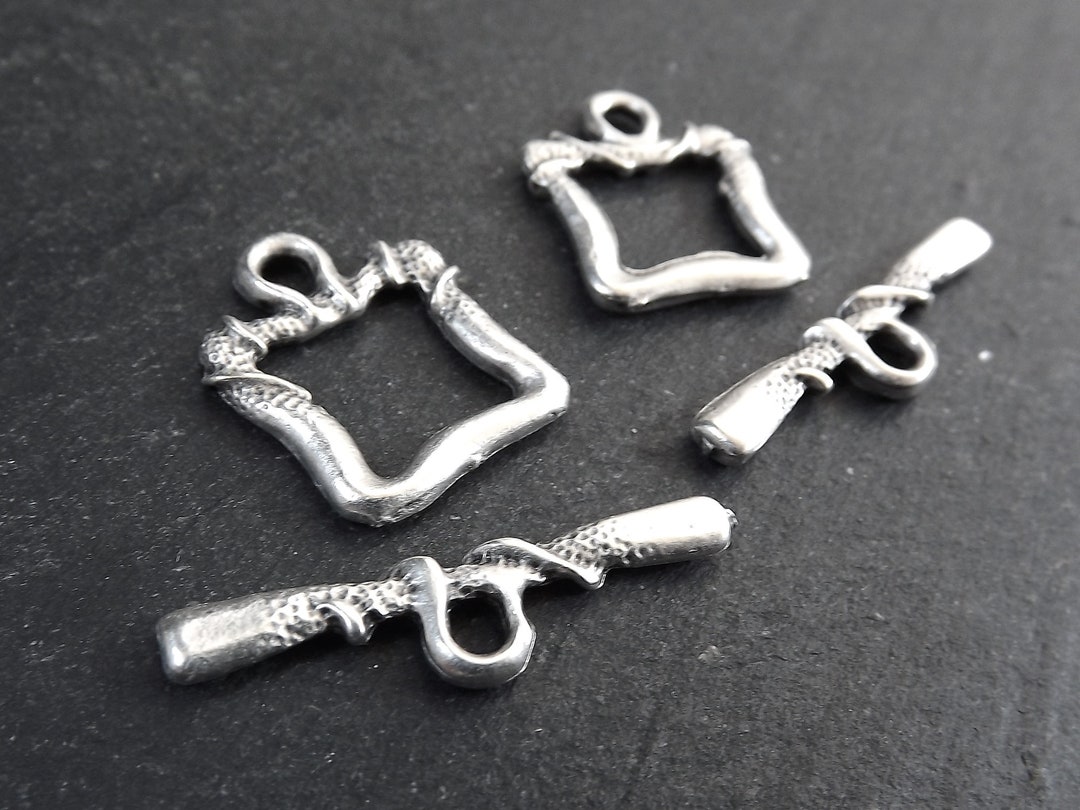 Square Toggle Clasps, T Bar Clasp, Silver Toggle Clasps, Gold Clasps ...