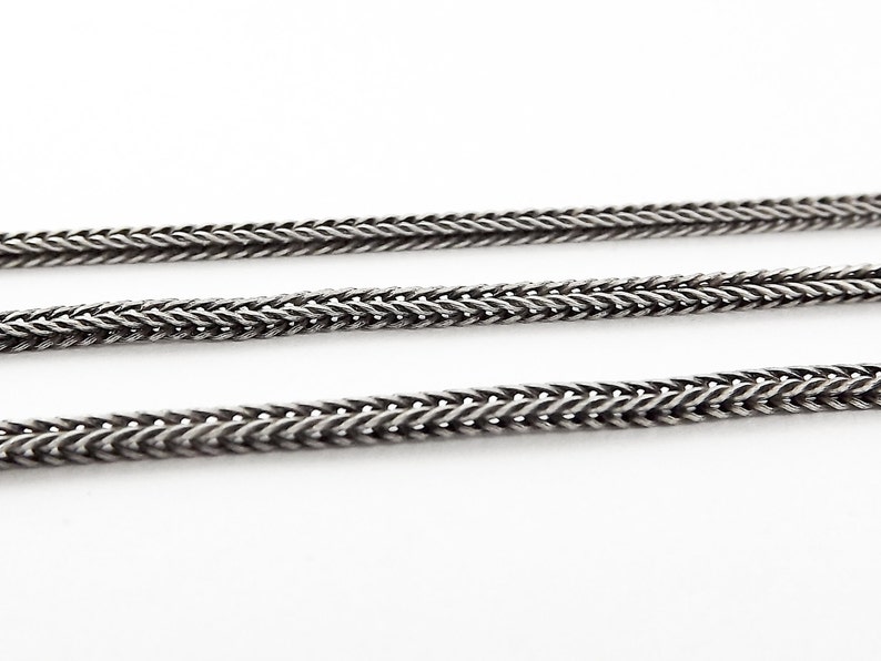 Silver Foxtail Chain Bali Woven Rope Chain Braided Chain - Etsy