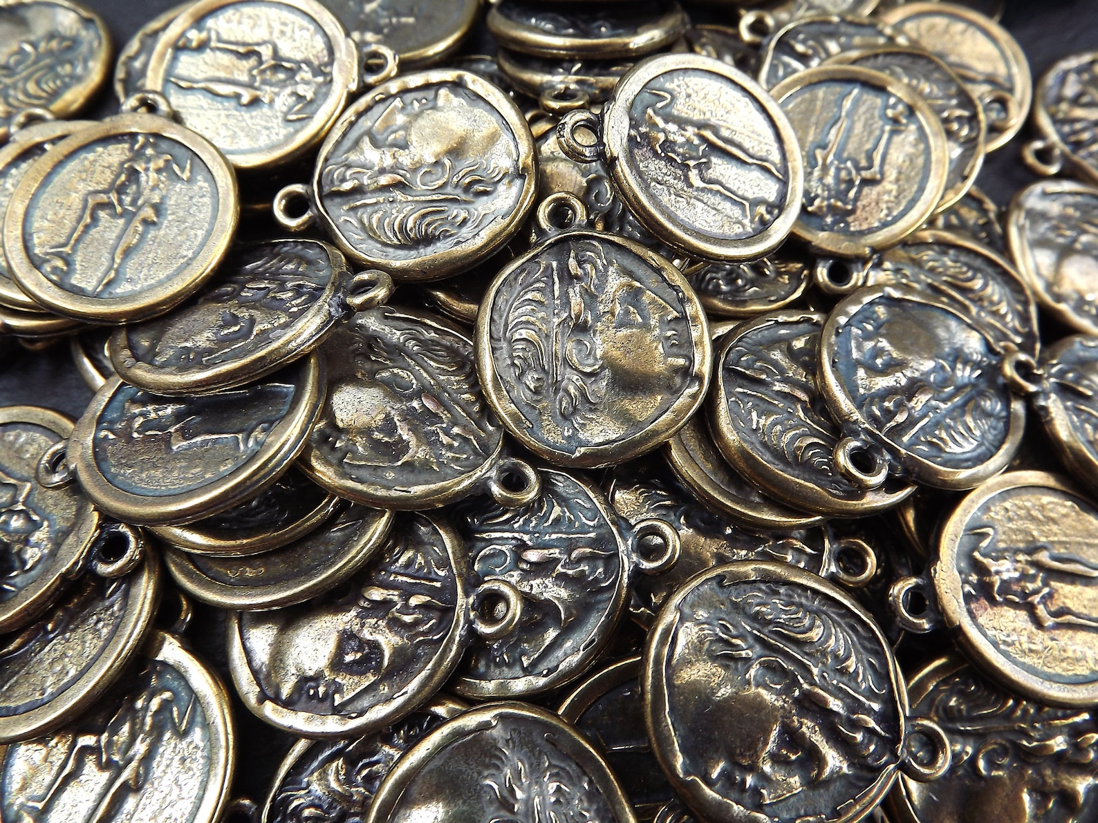 Ancient Greek Coin Pendant Charm Demetrios Poliorketes King - Etsy