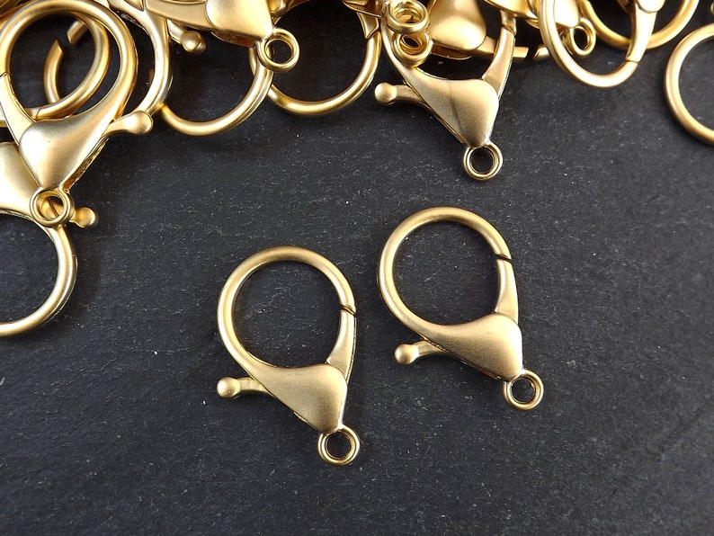Extra Large Gold Lobster Clasp, Gold Claw Clasps, Parrot Clasps ...