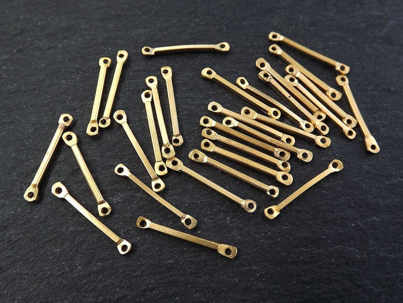 Gold Bar Connector Thin Bar Connectors Gold Connectors - Etsy