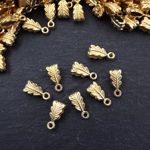 Gold Leaf Bails, Mini Bails, Pendant Bails, Gold Bails, Small Bails ...