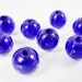 8 Chunky Artisan Handmade Blueberry Blue Glass Bead 13mm - Etsy