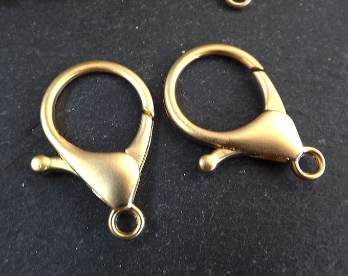 Extra Large Gold Lobster Clasp, Gold Claw Clasps, Parrot Clasps ...