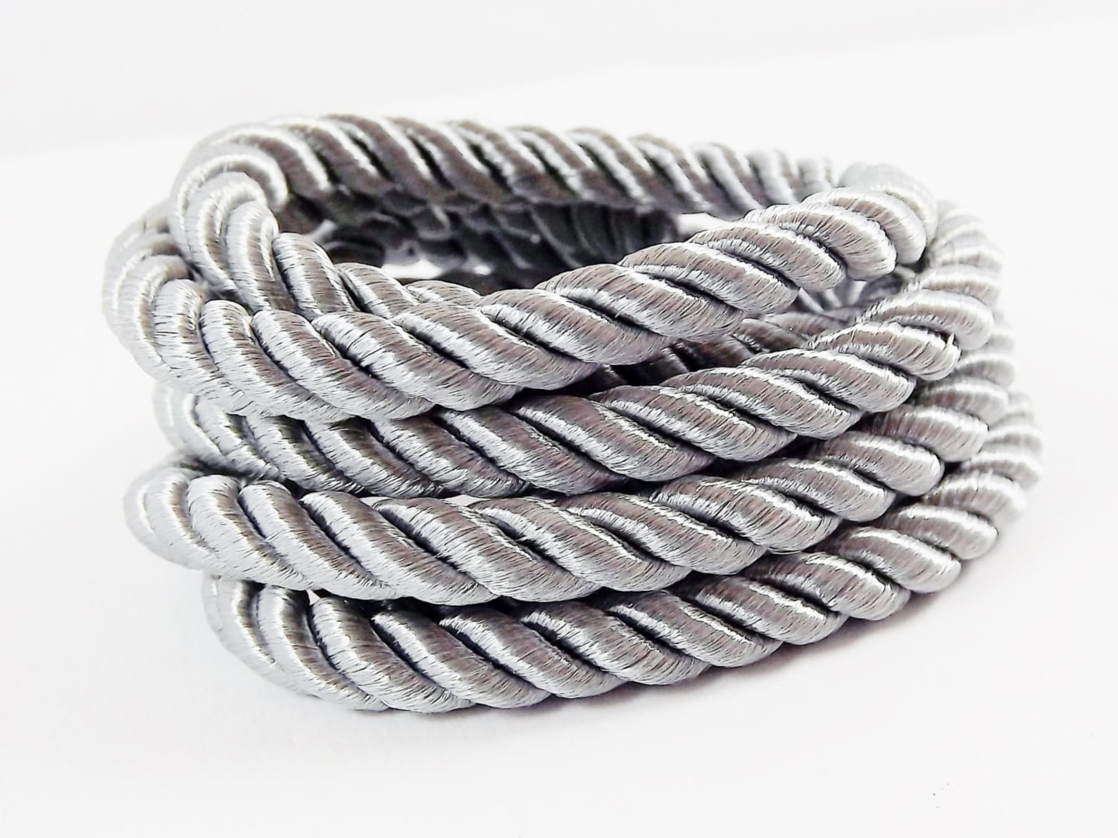 Light Gray 5mm Twisted Rayon Satin Rope Silk Braid Cord 3 - Etsy Canada