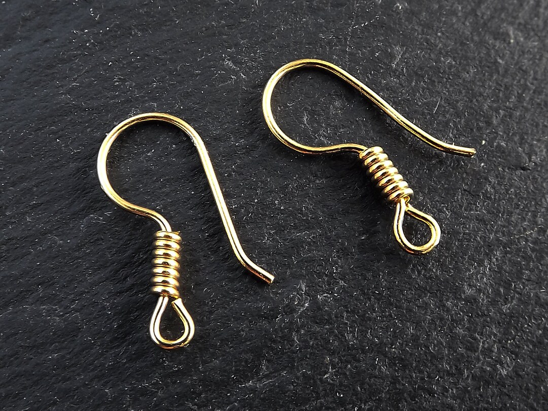 Gold Ear Wires, French Ear Wires, Earring Hooks, Earring Wires, Ear ...