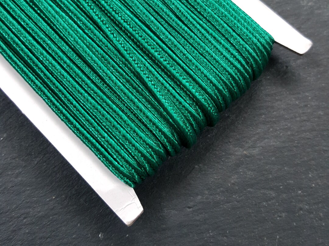 Emerald Green Soutache Cord Twisted Trim Rayon Braid Gimp - Etsy