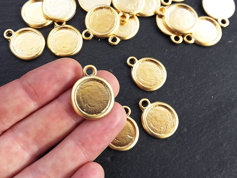 Round Smooth Pendant Tray Cabochon Setting, Blank Bezels, Pendant Blank ...