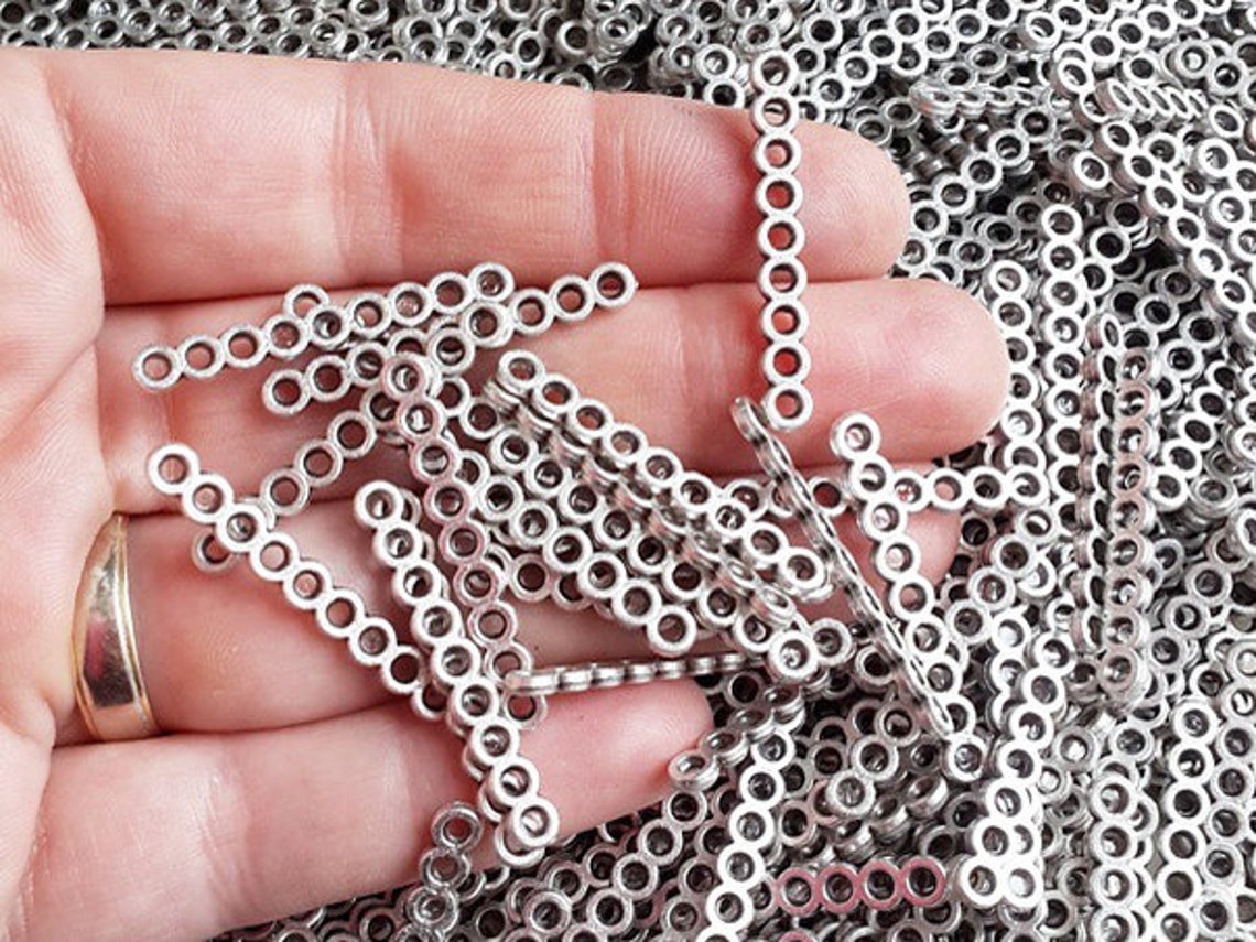 Nine Hole Strand Separator Spacer Bar Connector - 9 Holes - Antique ...