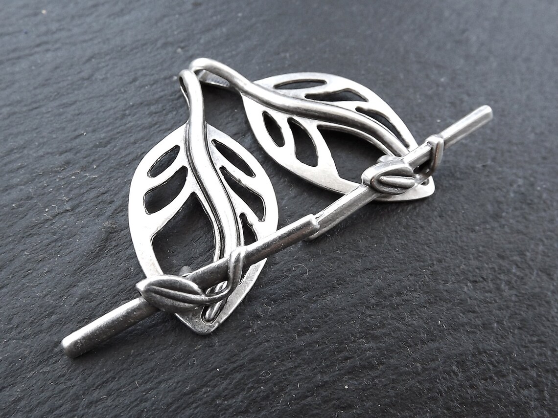 Leaf Clasps Leaf Toggle Clasps T Bar Toggle Silver Clasps - Etsy