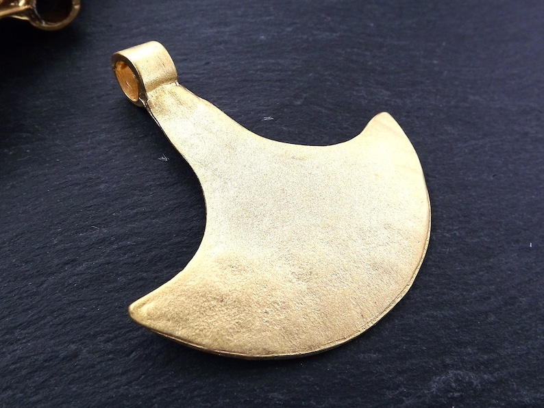 Tribal Ethnic Scoop Blade Shape Necklace Pendant, Jewelry Making ...