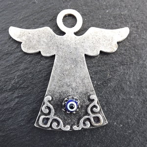 Evil Eye Angel Pendant Charm, Lucky Charm, Protective, Amulet, Good ...