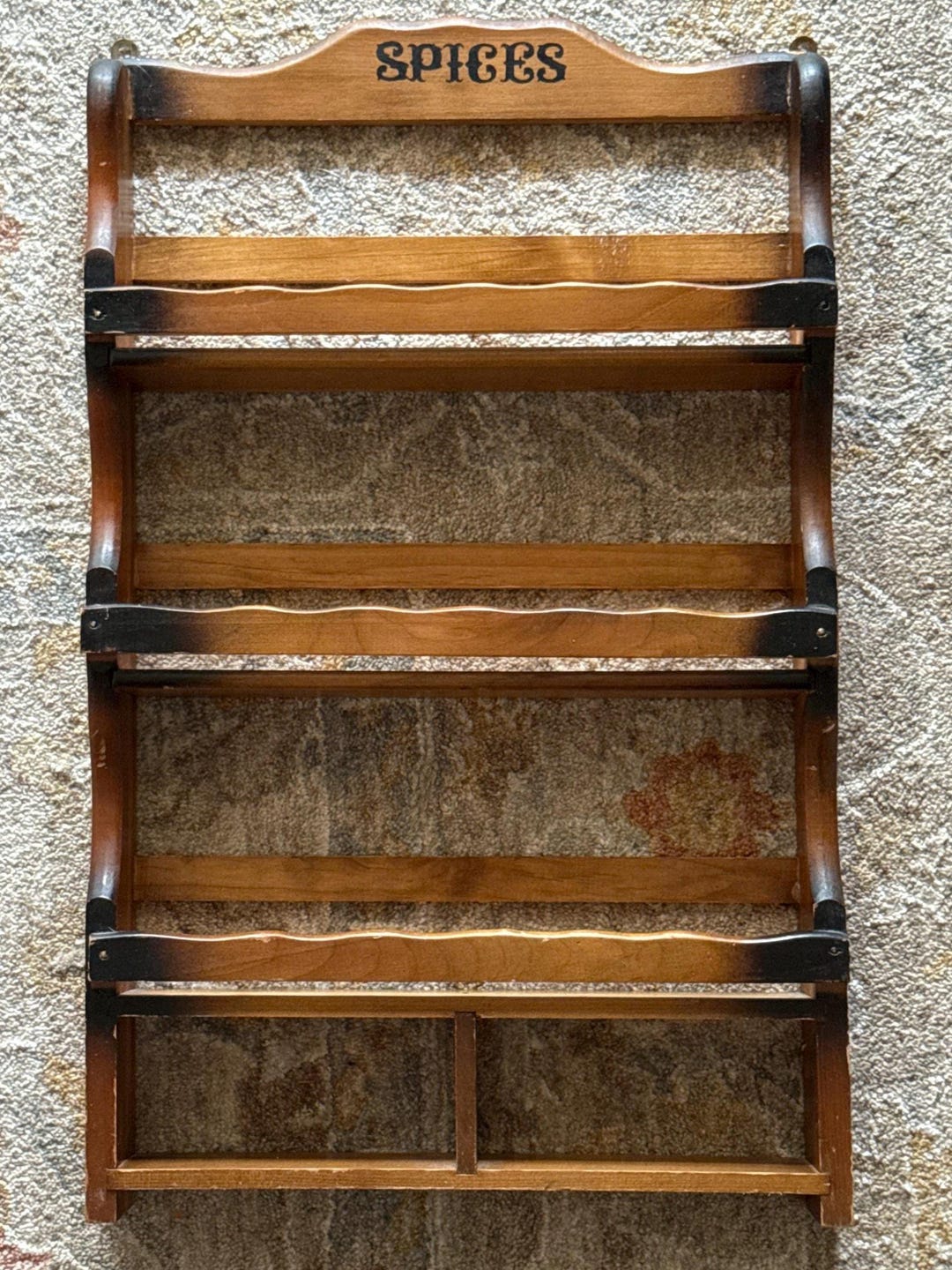 Vintage Wood Grandma Chic Spice Rack - Etsy