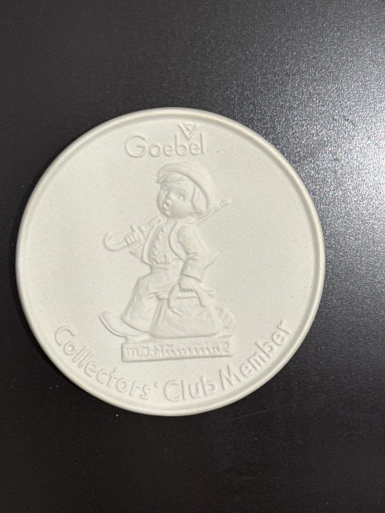 Goebel Collectors Club Member White Plaque - Etsy
