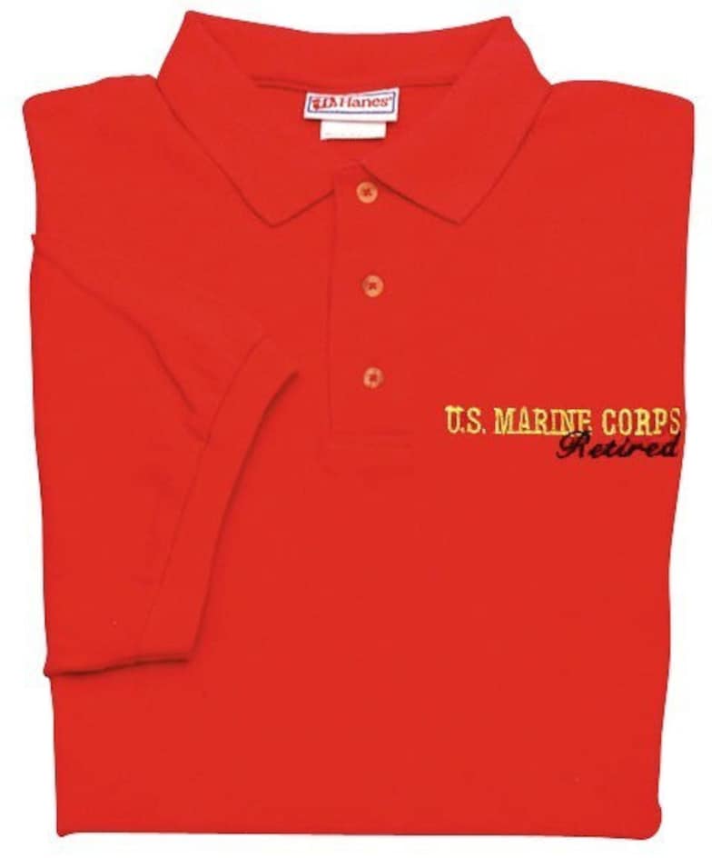MARINE Polo Shirt "semper Fi" -embroidered Polo-golf Shirt. Officialy ...