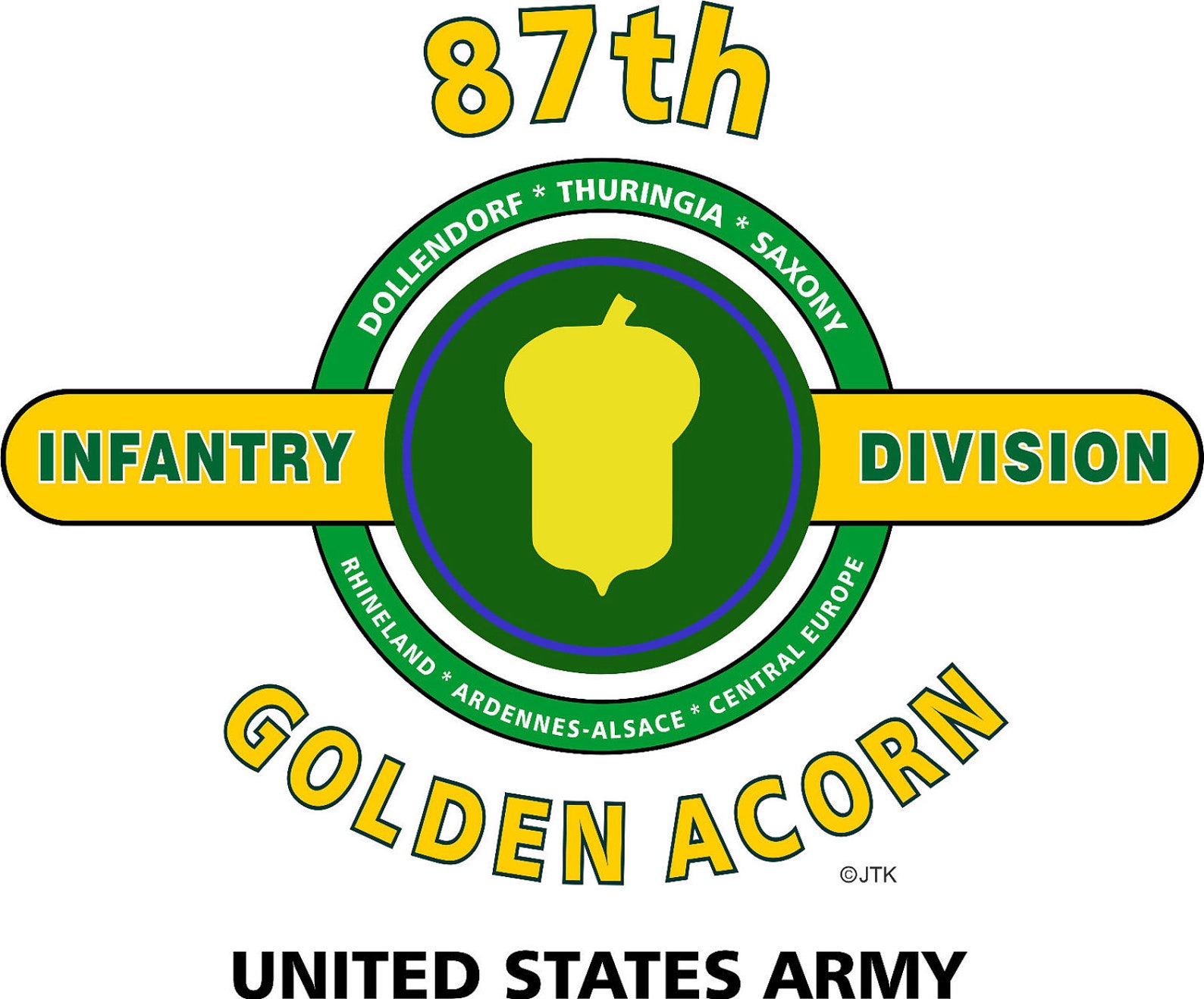 87th Infantry Division-golden Acorn Division-united States - Etsy