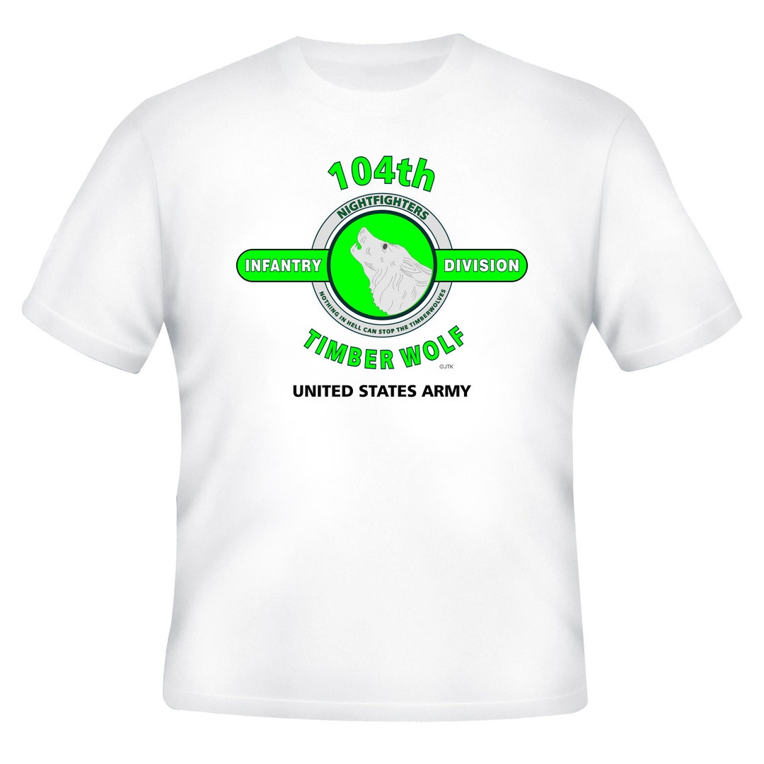 104th Infantry Division-timber Wolf Division-united States Army White ...