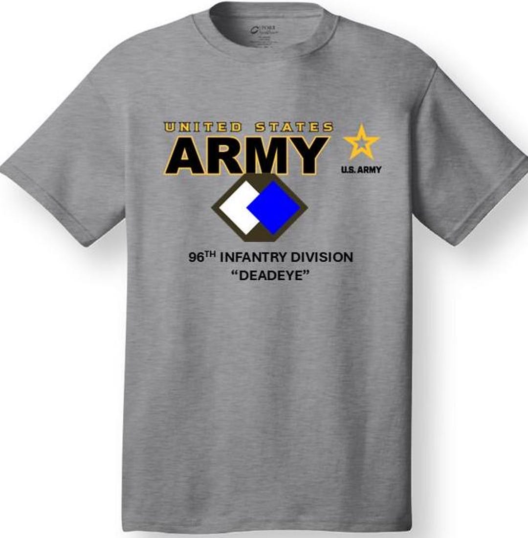 96TH Infantry Division* DEADEYE * Emblem* Shirt. These Shirt Are ...