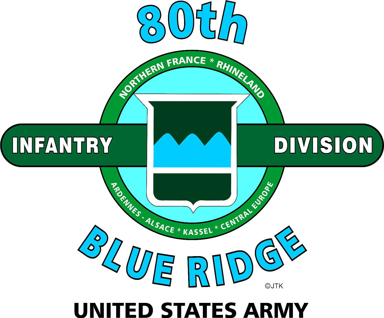 80th Infantry Division-blue Ridge Division-united States Army - Etsy