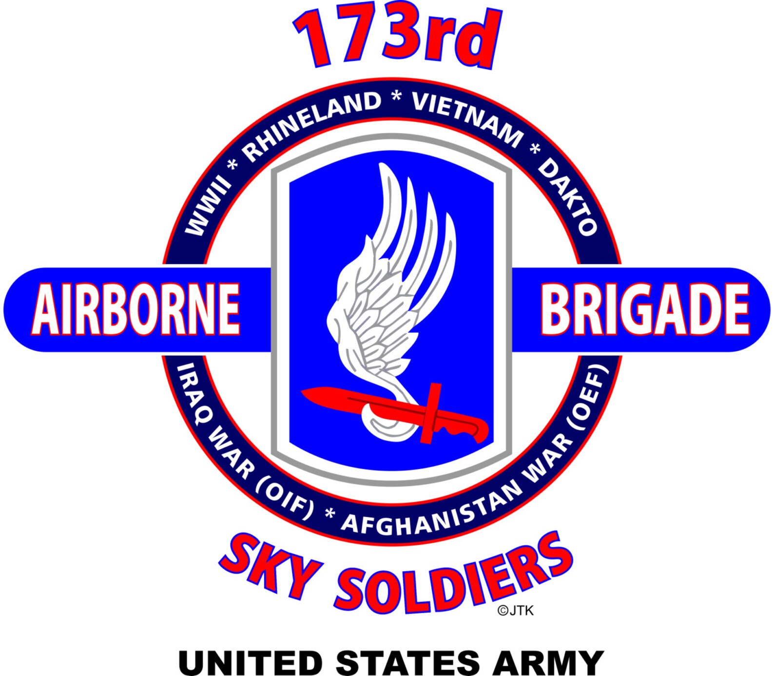 173rd Airborne Brigade-sky Soldiers-united States Army Battle - Etsy