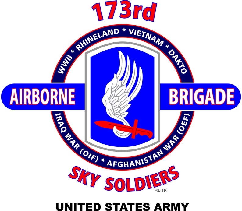 173rd Airborne Brigade-sky Soldiers-united States Army Battle - Etsy