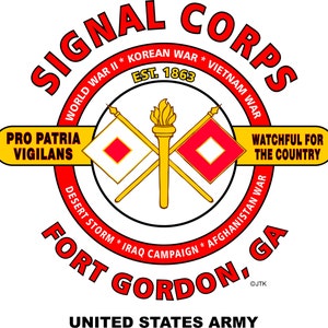 Signal Corps United States Army Fort Gordon, Georgia Battle & Campaign ...