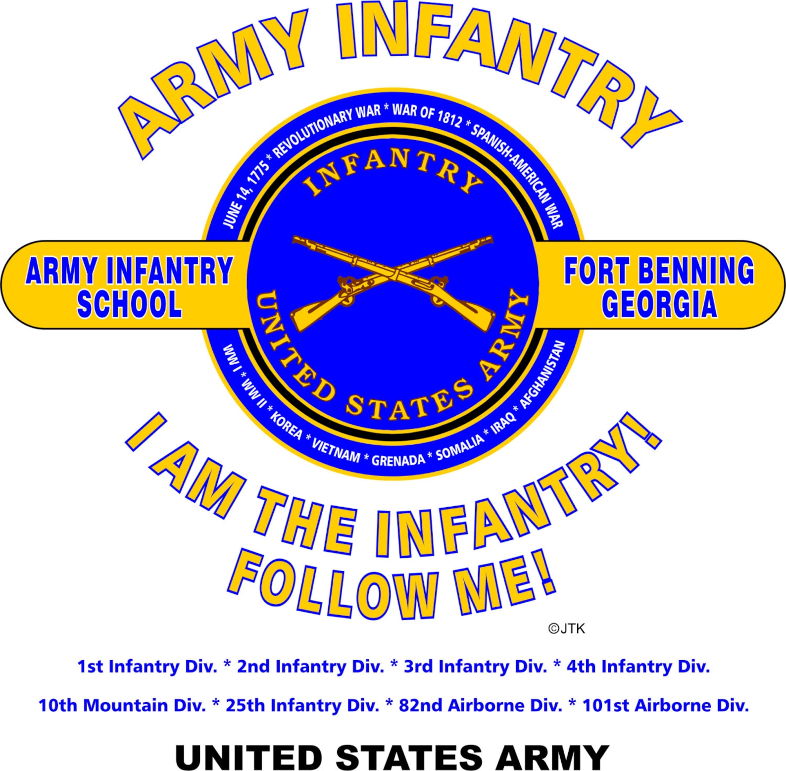 U.S. Army Infantry Fort Benning, Georgia Follow Me Battle & Campaign ...