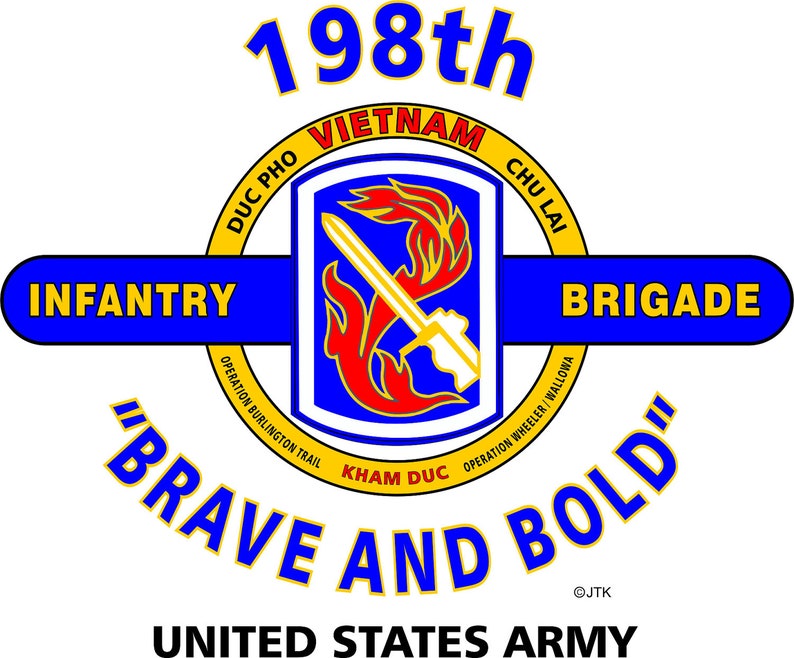 198th Infantry Brigade Vietnam Bold And Brave | Etsy