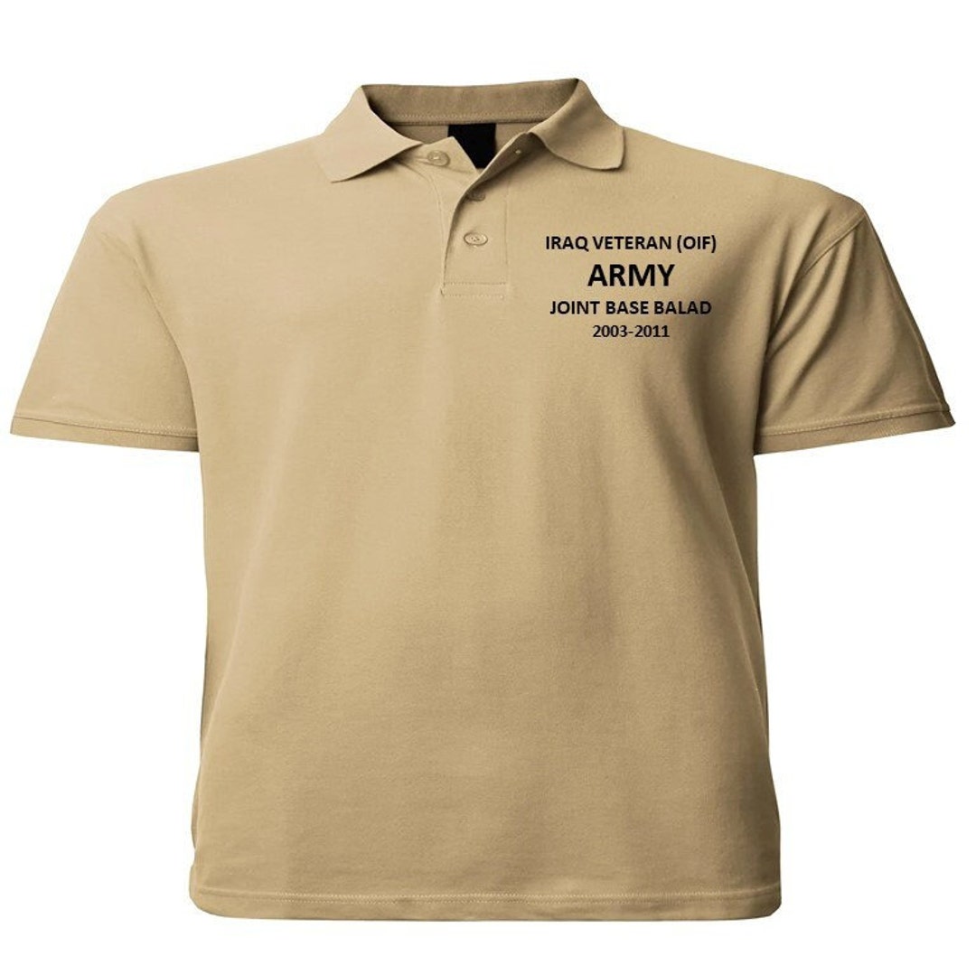Joint Base Balad IRAQ VETERAN OIF 2003-2011 Army embroidered Polo Shirt ...