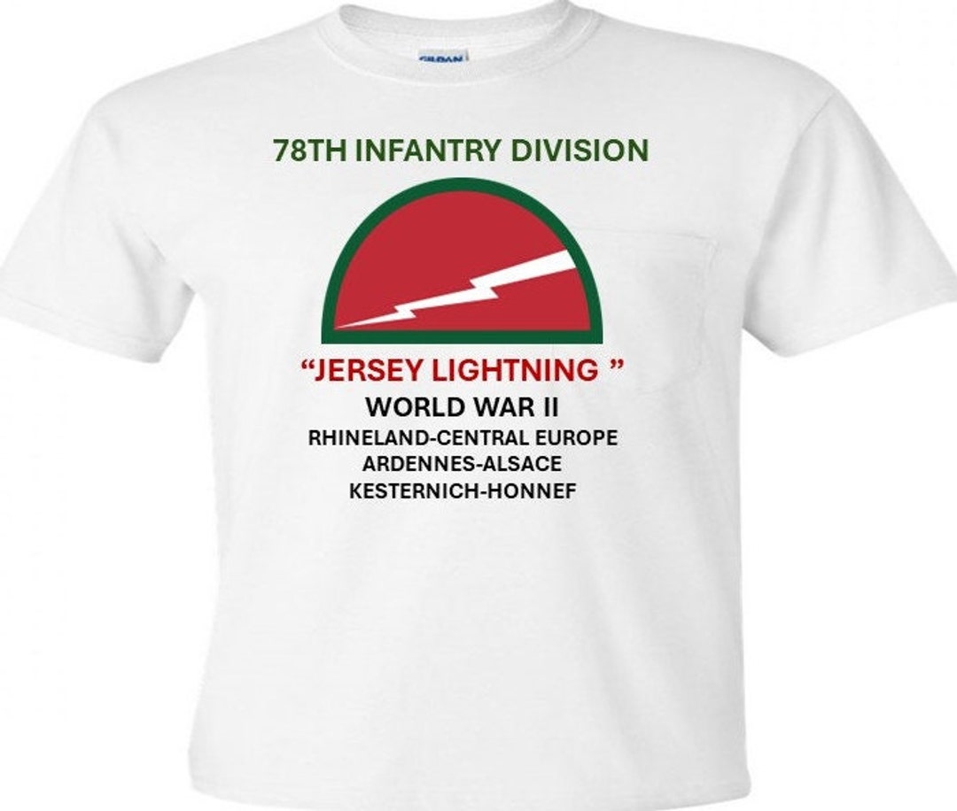 78th Infantry Division* Jersey Lightning WW 2* Campaigns Military Shirt ...