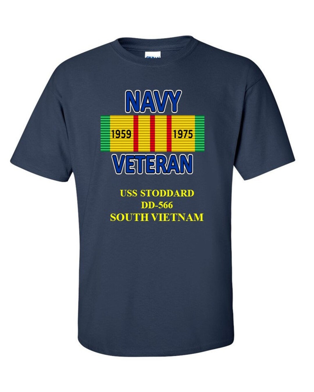 USS STODDARD DD-566 South Vietnam Vietnam Veteran Ribbon - Etsy